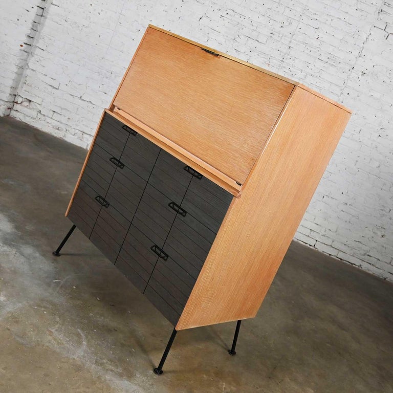 Vintage Mid-Century Modern Mengel Drop Front Secretary Desk by Raymond ...