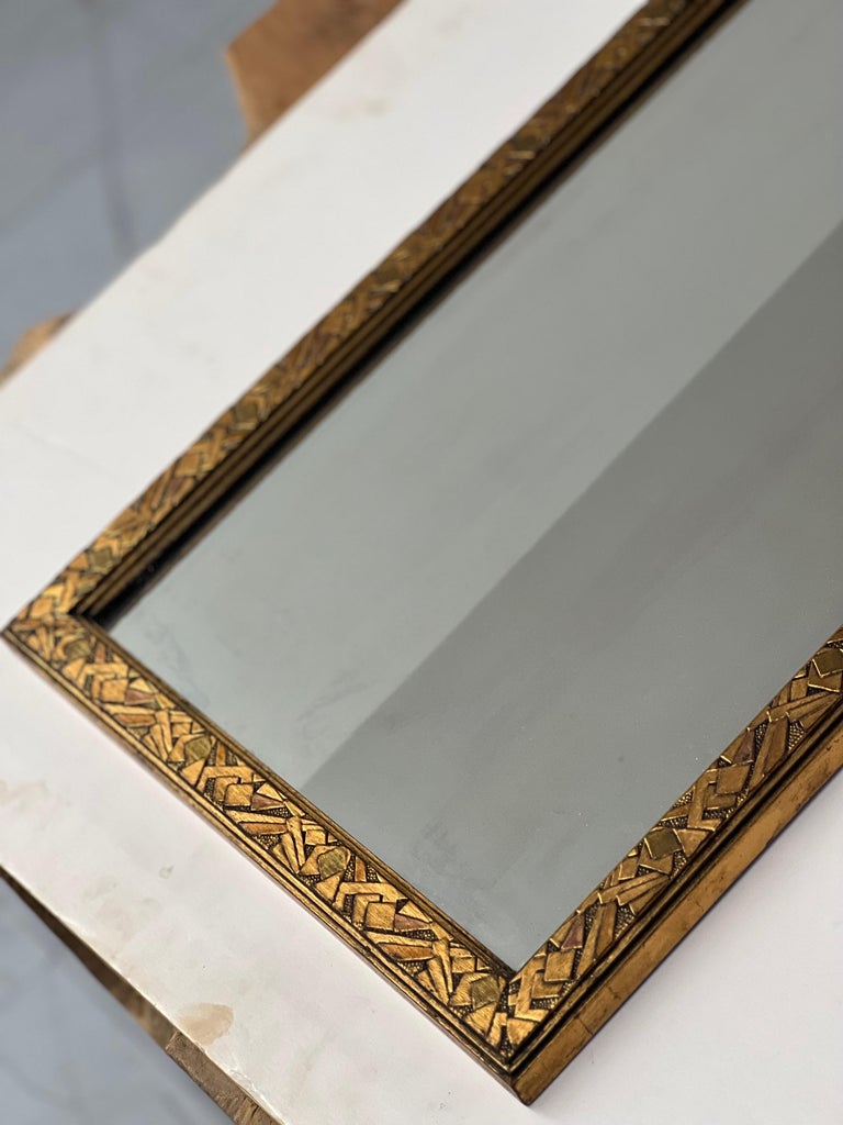 Vintage Mid-Century Modern Mirror For Sale at 1stDibs