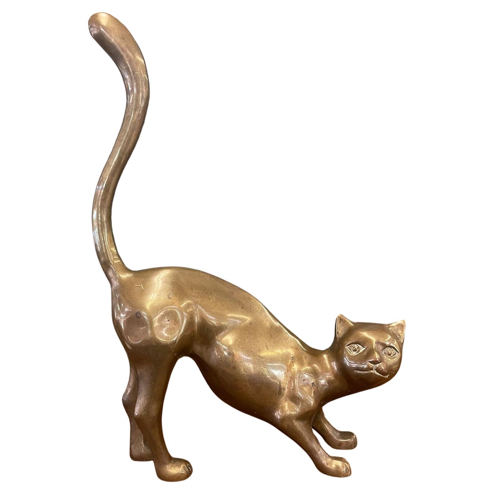 Vintage Mid Century Modern Modern Cat Statue - Individual For Sale at ...