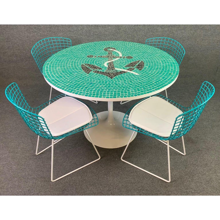 Vintage Mid-Century Modern Nautical Dining Table at 1stDibs