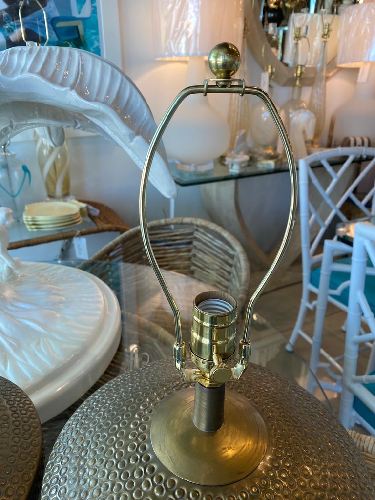 Vintage Mid-Century Modern Pair of Brass Table Lamps Newly Wired and ...