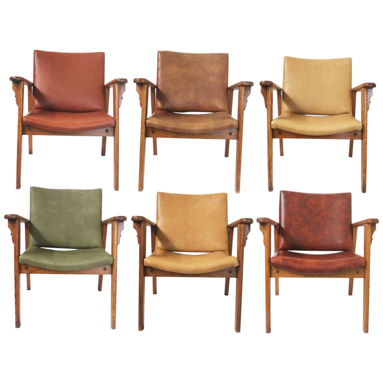 Vintage Mid-Century Modern Ranch Oak Side Chair from Yellowstone, for ...