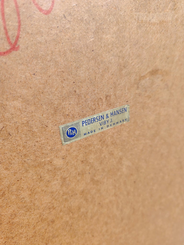 Vintage Mid Century Modern Rosewood Mirror By Pedersen and Hansen For ...