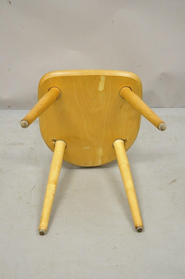 Vintage Mid-Century Modern Spindle Back Birch Maple Side Chairs 'Single ...