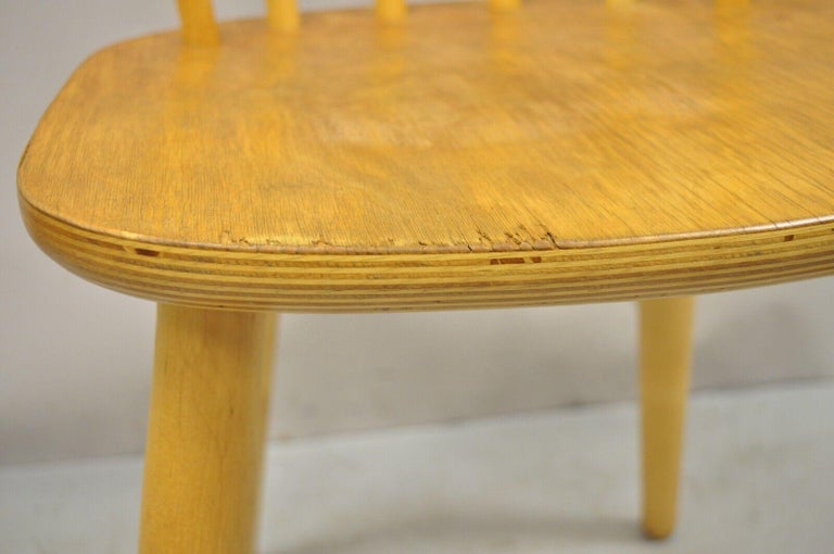 Vintage Mid-Century Modern Spindle Back Birch Maple Side Chairs 'Single ...