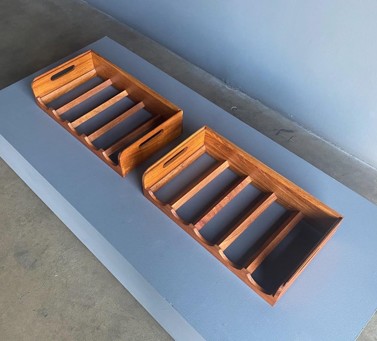 Vintage Mid-Century Modern Teak Stacking Wine Rack by Kalmar, 1960's ...