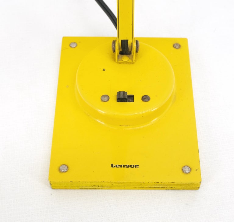 Vintage Mid-Century Modern Tensor Bright Yellow Enamel Adjustable Desk ...