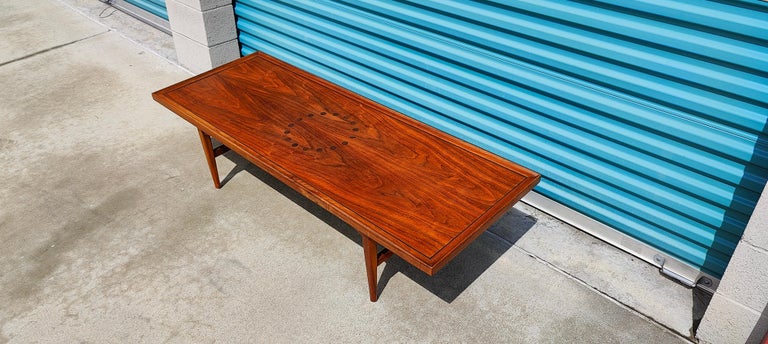 Vintage Mid Century Modern Walnut and Rosewood Drexel Declaration ...