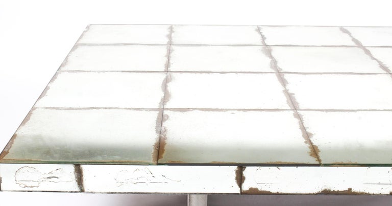 Vintage Mid-Century Modernist Mirrored Coffee Table Mid-20th Century at ...