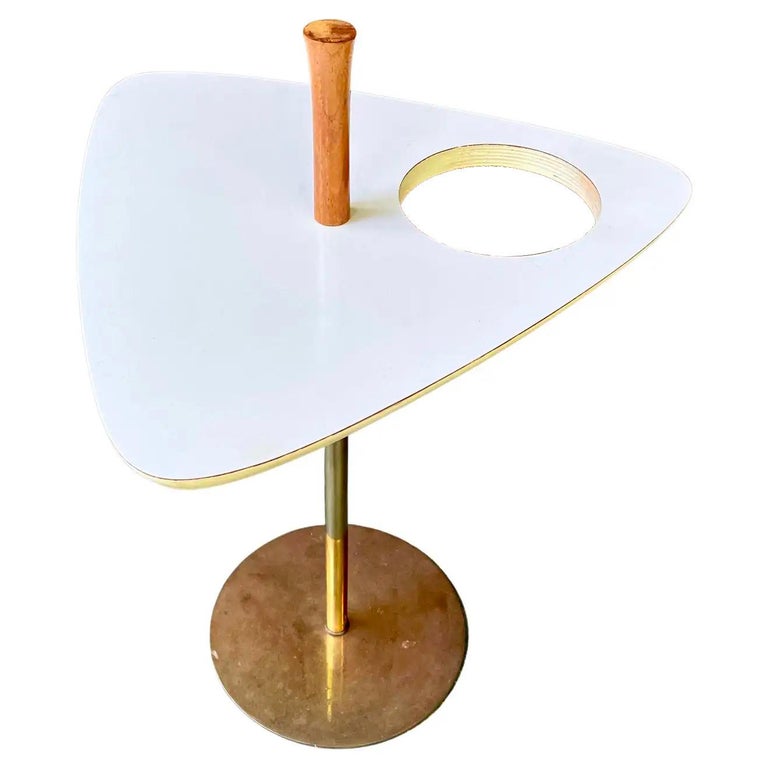 Vintage Midcentury Petite Pick Up Side Table Retro Poolside Palm ...