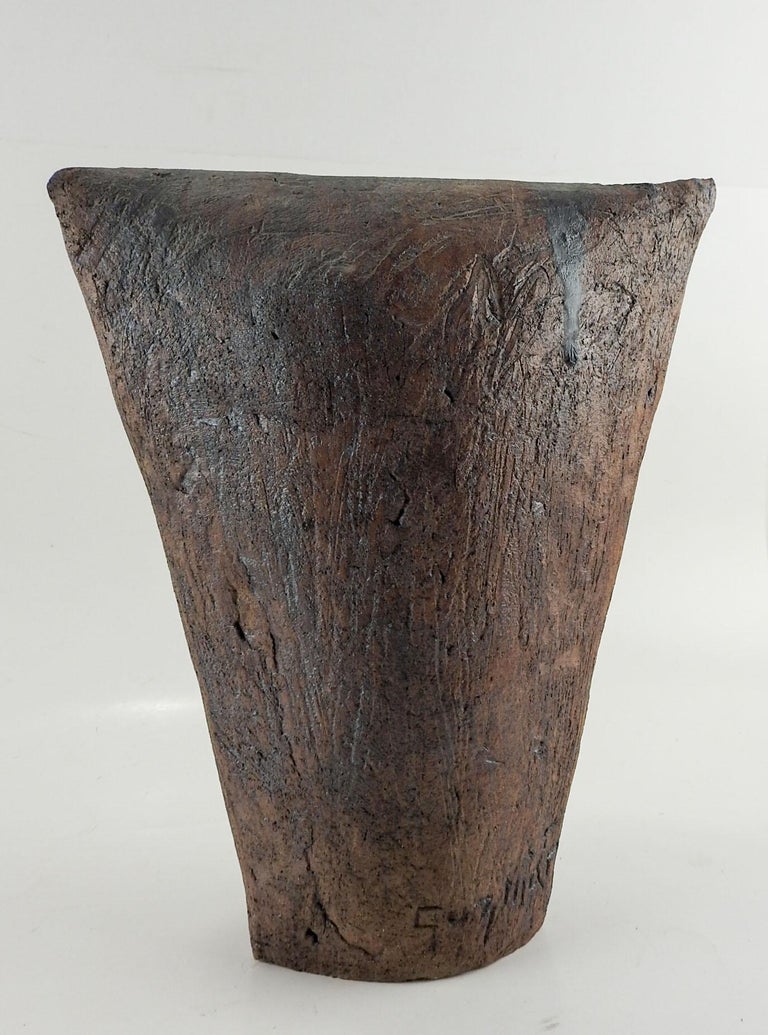 Vintage Mid-Century Pottery Abstract Bust Sculpture at 1stDibs