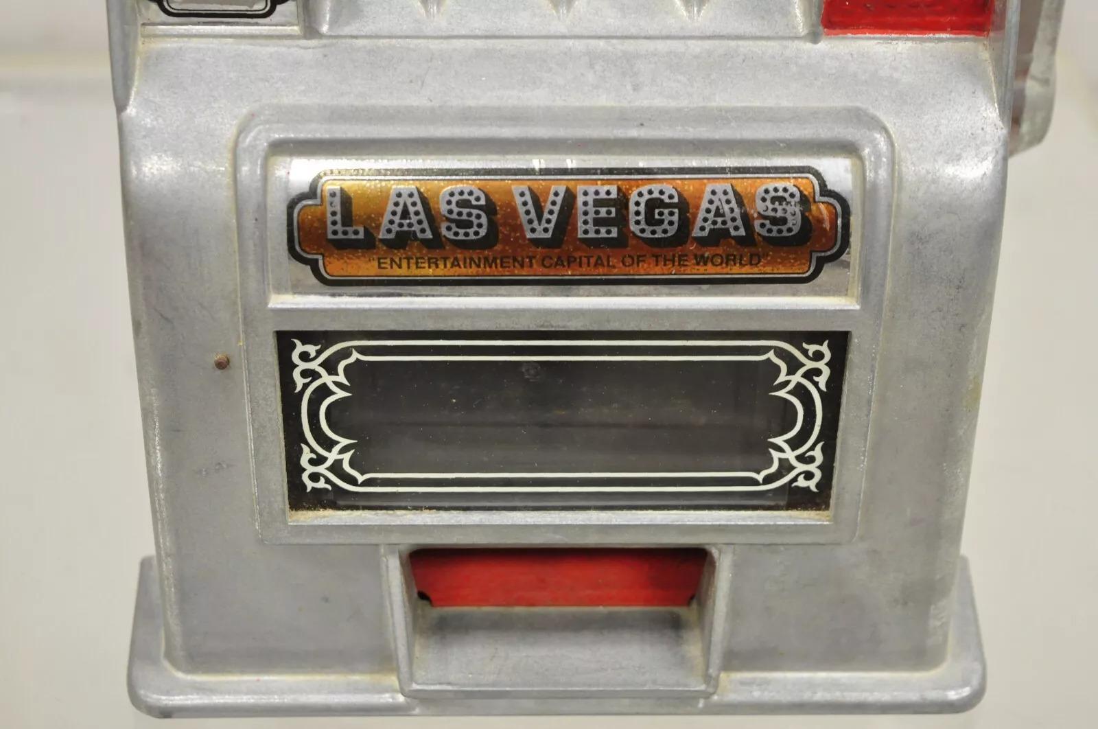 Vintage Mid Century Small Slot Machine Coin Bank Las Vegas Nevada By ...