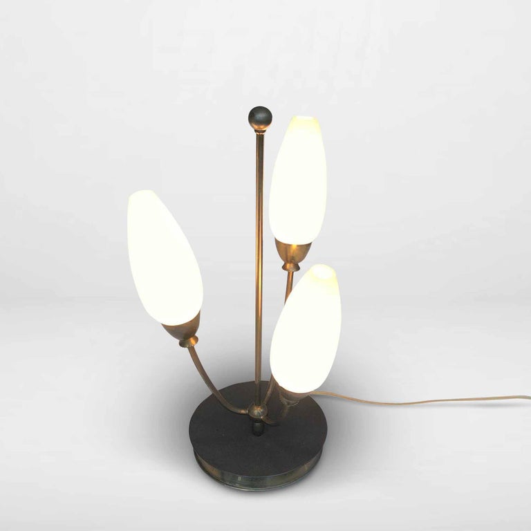 Vintage Mid-Century Table Lamp with 3 Lamps, circa 1960s For Sale at ...