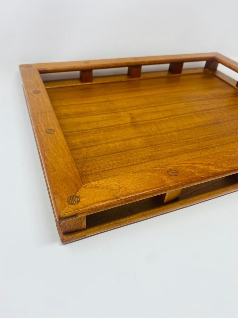 Vintage Mid Century Teak Serving Tray by Dansk For Sale at 1stDibs