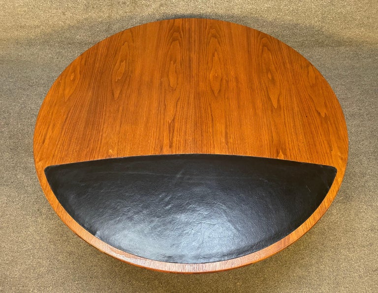 Vintage Mid Century Walnut "Parallel" Coffee Table by Barney Flagg for ...