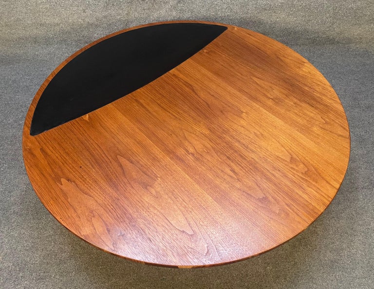 Vintage Mid Century Walnut "Parallel" Coffee Table by Barney Flagg for ...