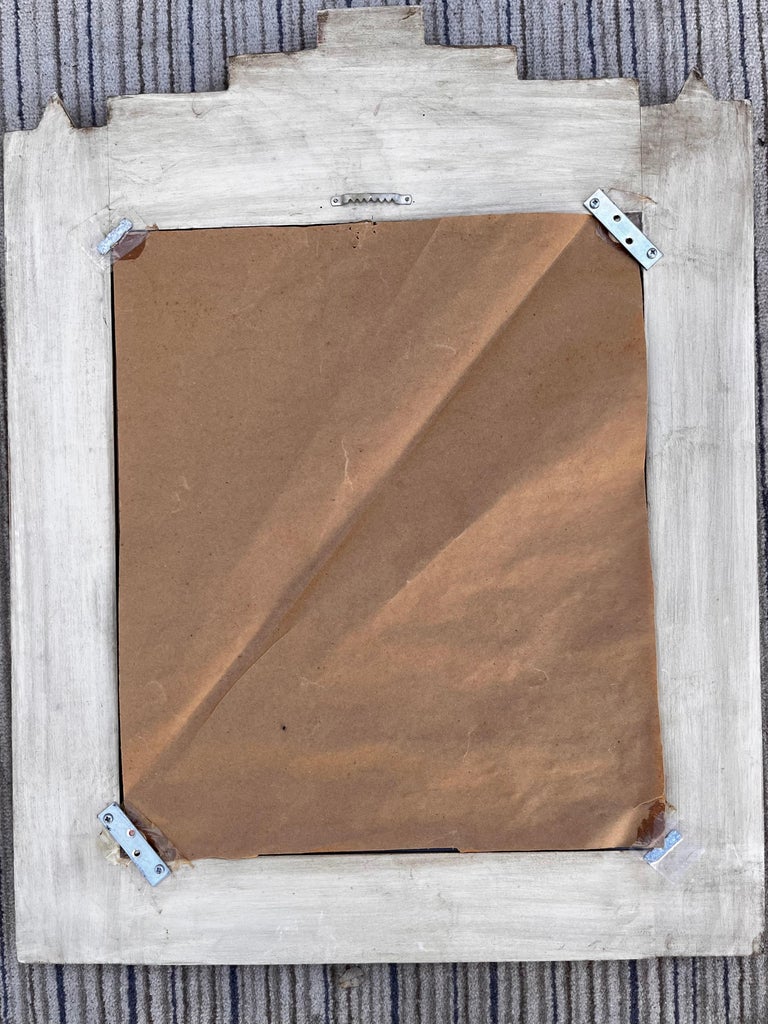 Vintage Mid Size Native American Art Inspired Wall Mirror, circa 1980s ...