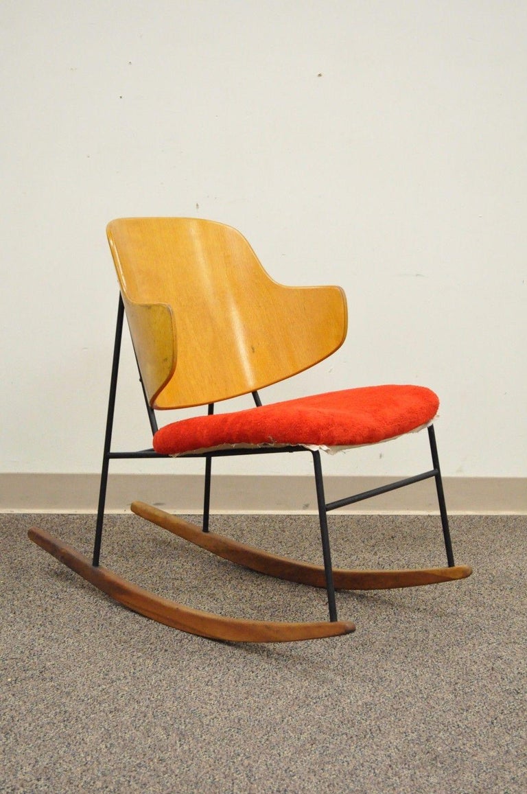 Vintage Midcentury Danish Modern lb Kofod Larsen Penguin Rocking Chair ...