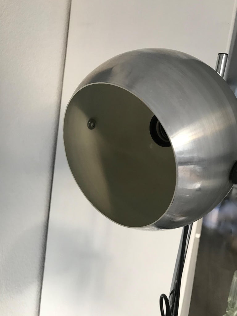 Vintage, Midcentury Design Double Light / Spotlight Chrome Floor Lamp ...