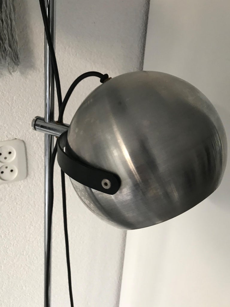 Vintage, Midcentury Design Double Light / Spotlight Chrome Floor Lamp ...