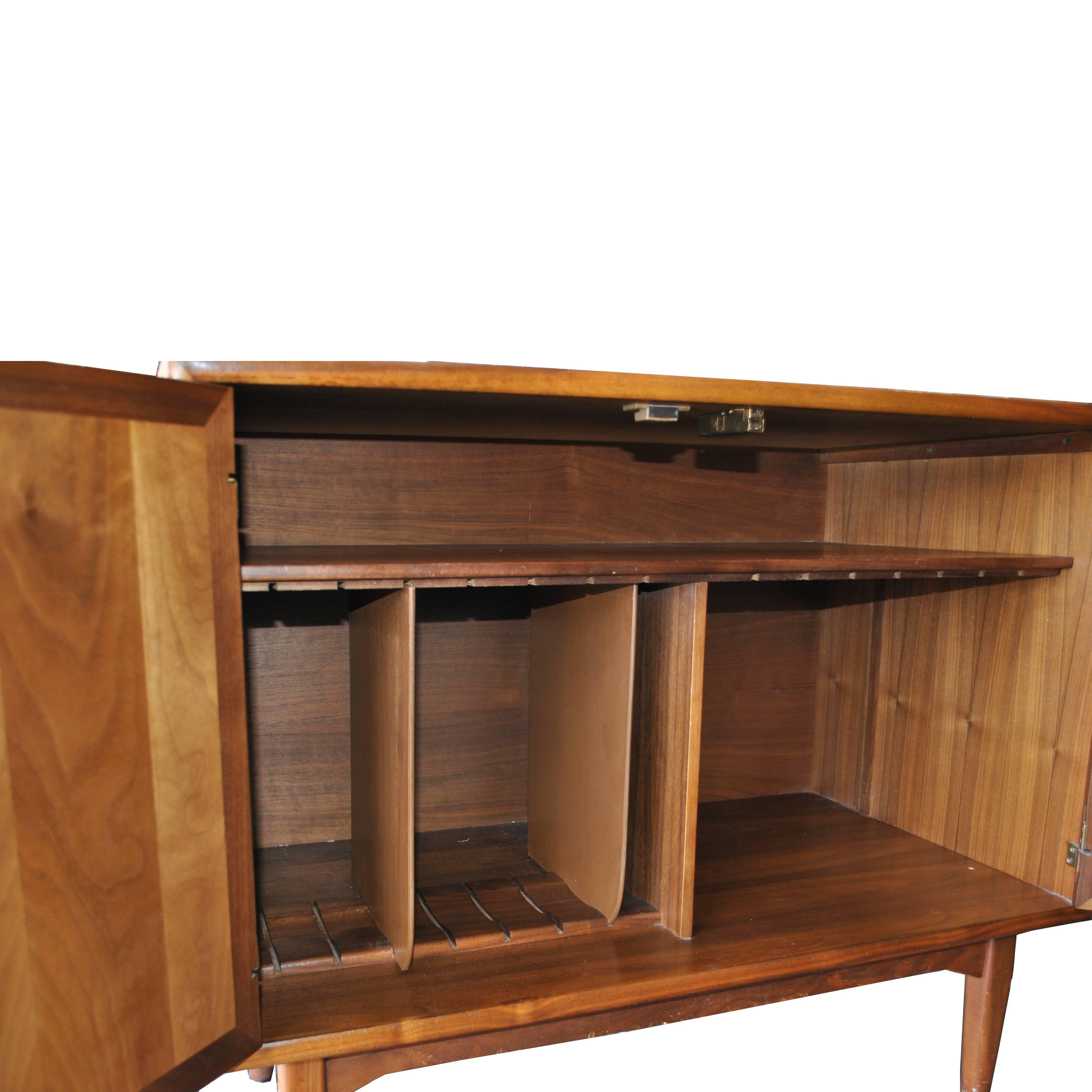 Vintage Midcentury Kipp Stewart for Drexel Declaration Walnut Record ...