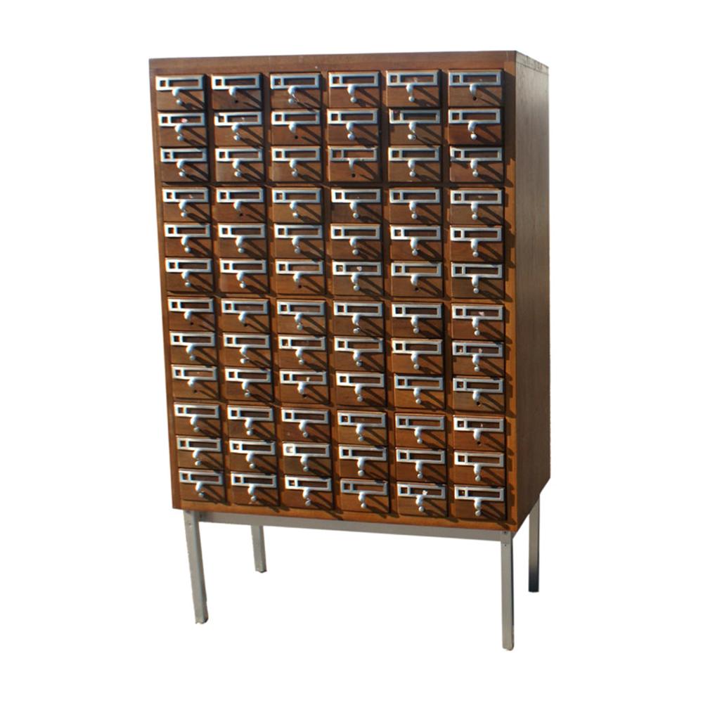 Vintage Midcentury Library Card Catalogue Cabinet at 1stDibs | card ...