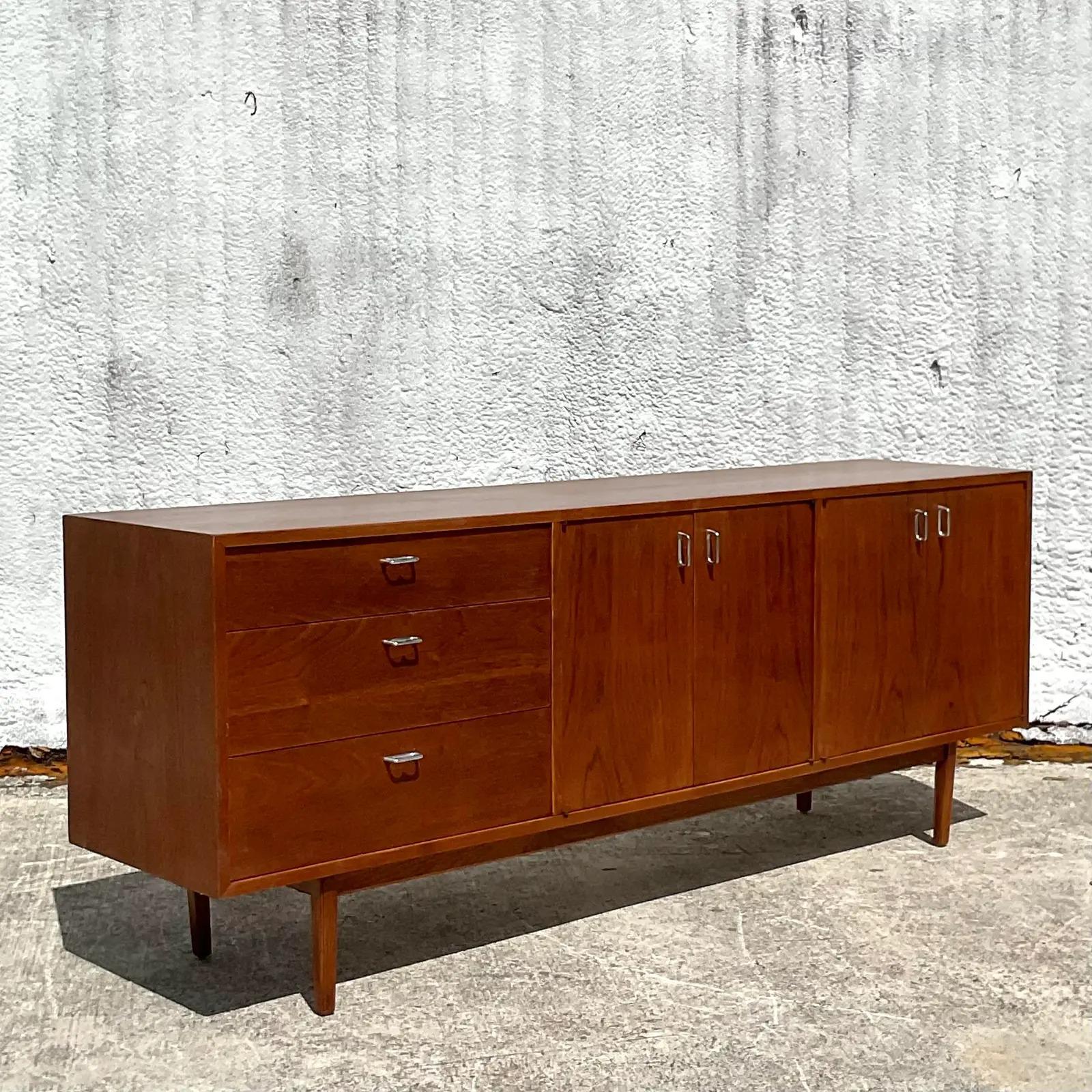 Vintage Midcentury Long Credenza at 1stDibs | vintage credenza