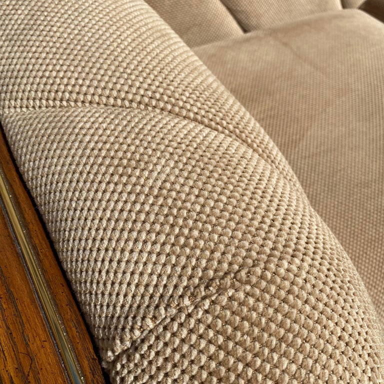 Vintage Mid-Century Modern Tufted Beige Three-Seat Case Sofa, Circa ...