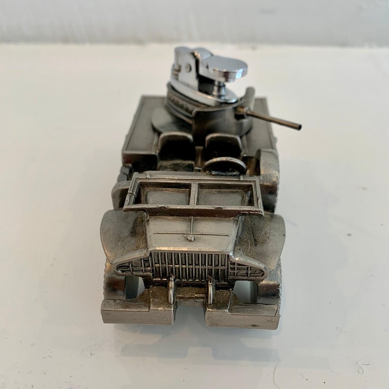 Vintage 'Military Tank' Lighter For Sale at 1stDibs