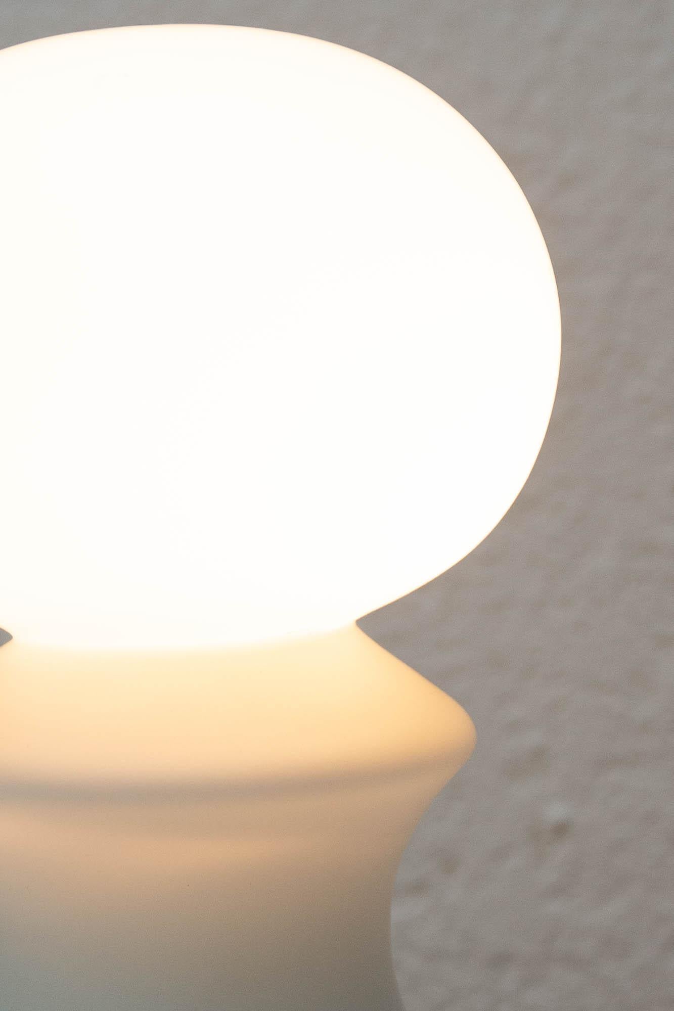 Vintage Milky Glass Desk Lamp, Designed by Ivan Jakeš, 1970s For Sale ...