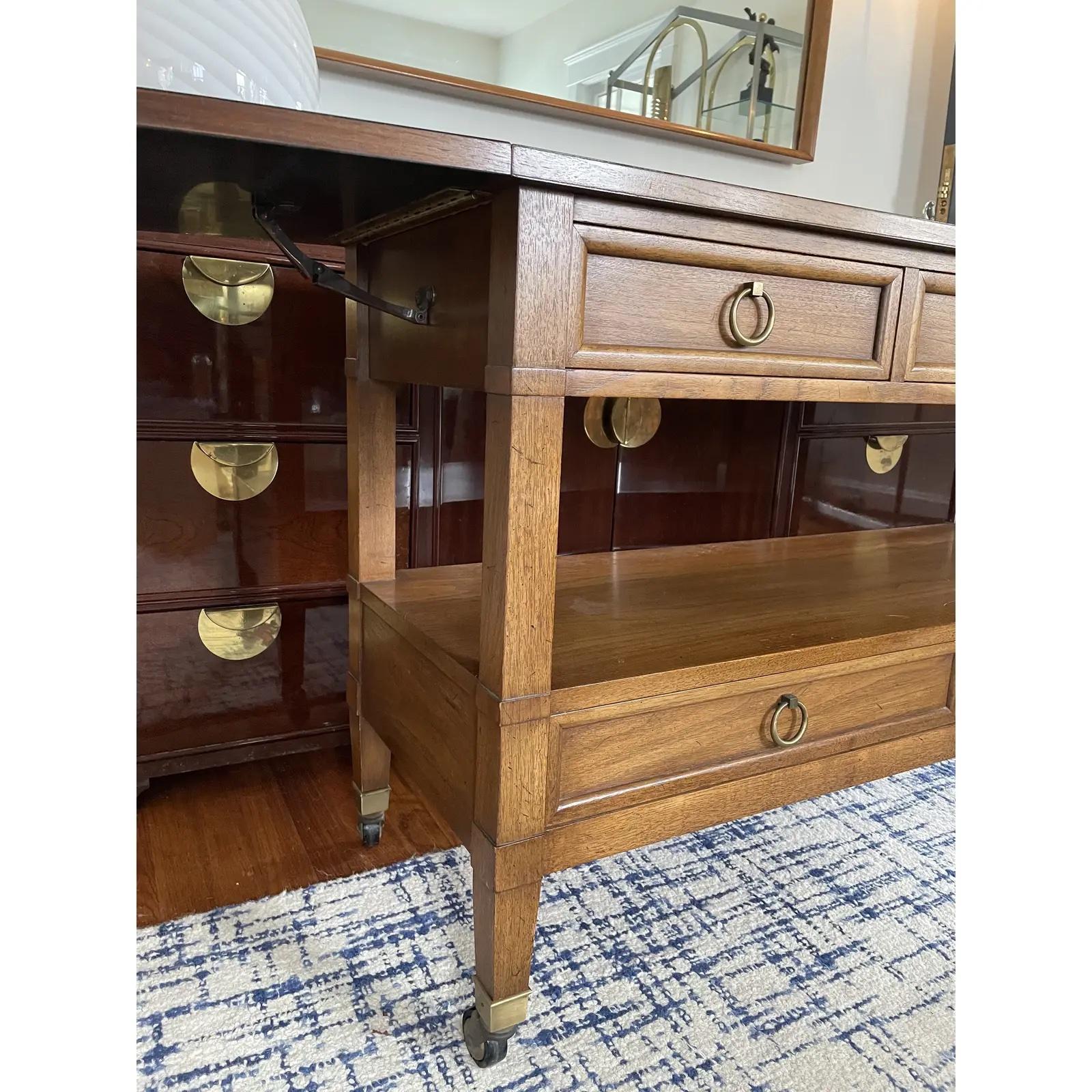 Vintage Milling Road for Baker Sideboard Drop Leaf Server at 1stDibs