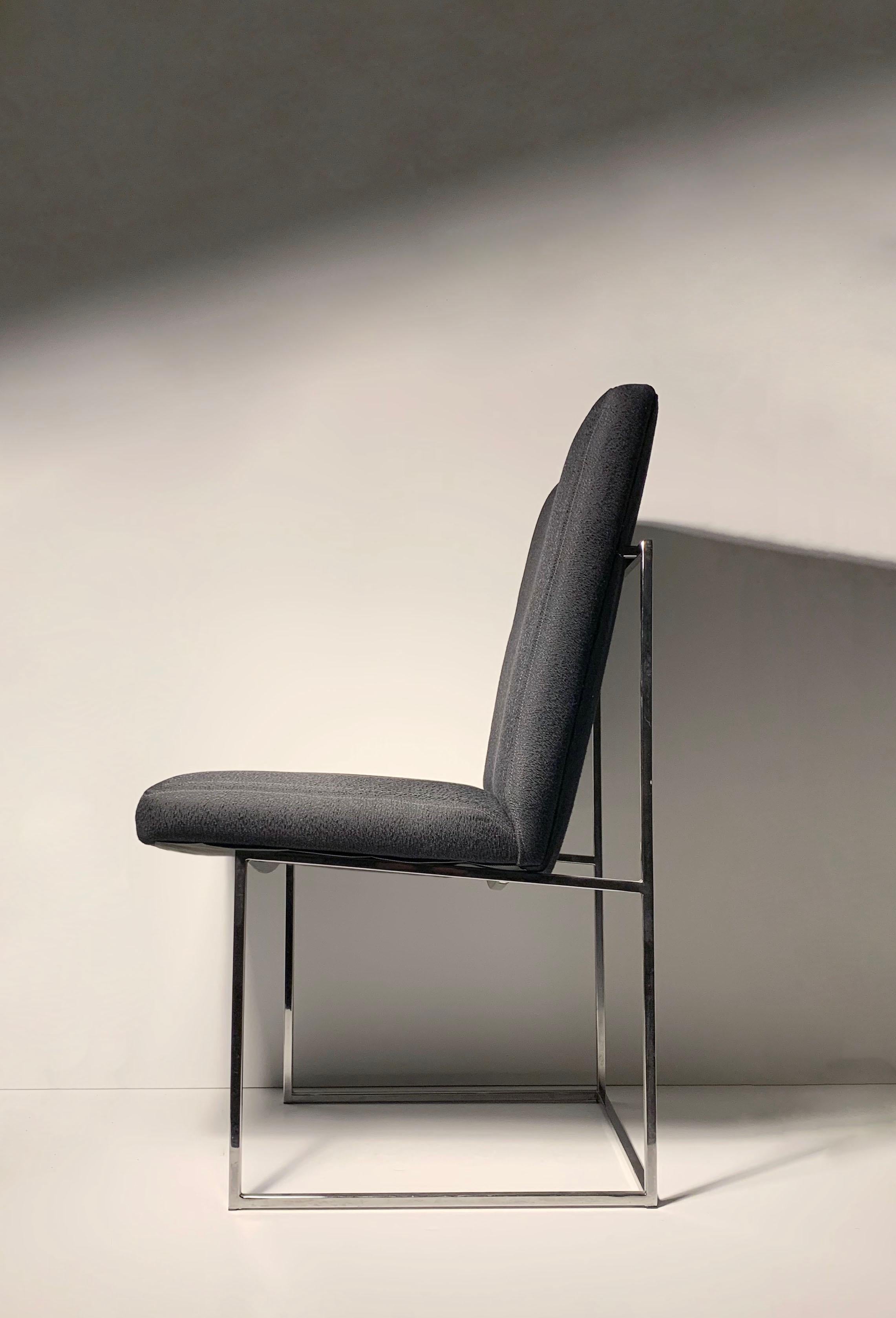 Vintage Milo Baughman Thin Line Set of 8 Dining Chairs for Thayer ...