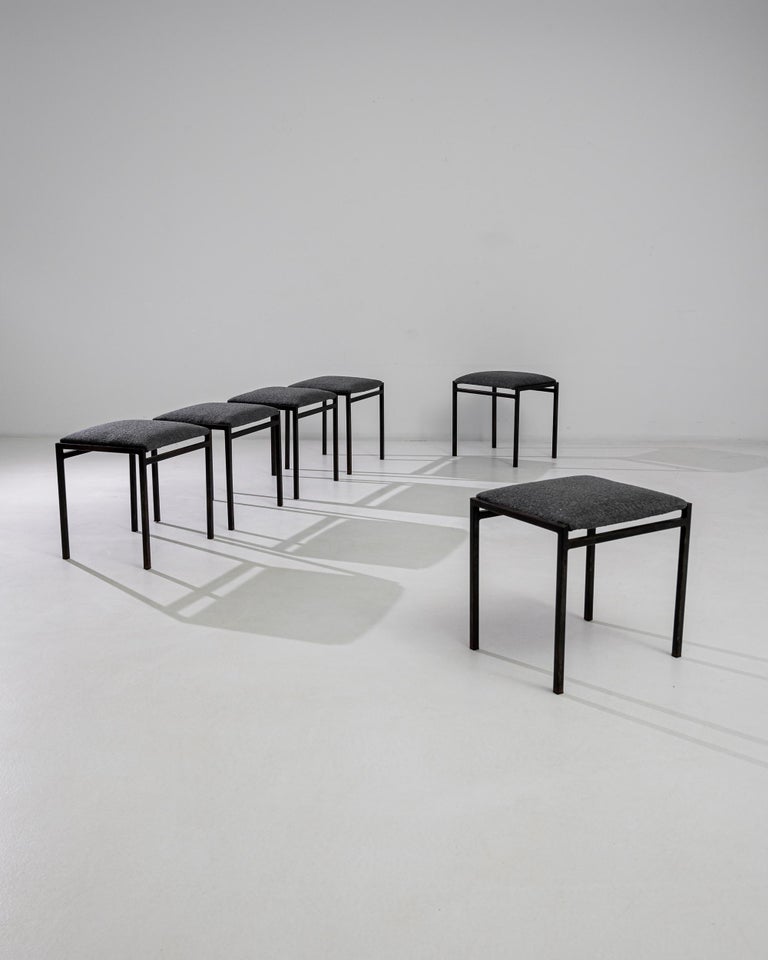 Vintage Minimalist Czech Stools, Set of Six at 1stDibs