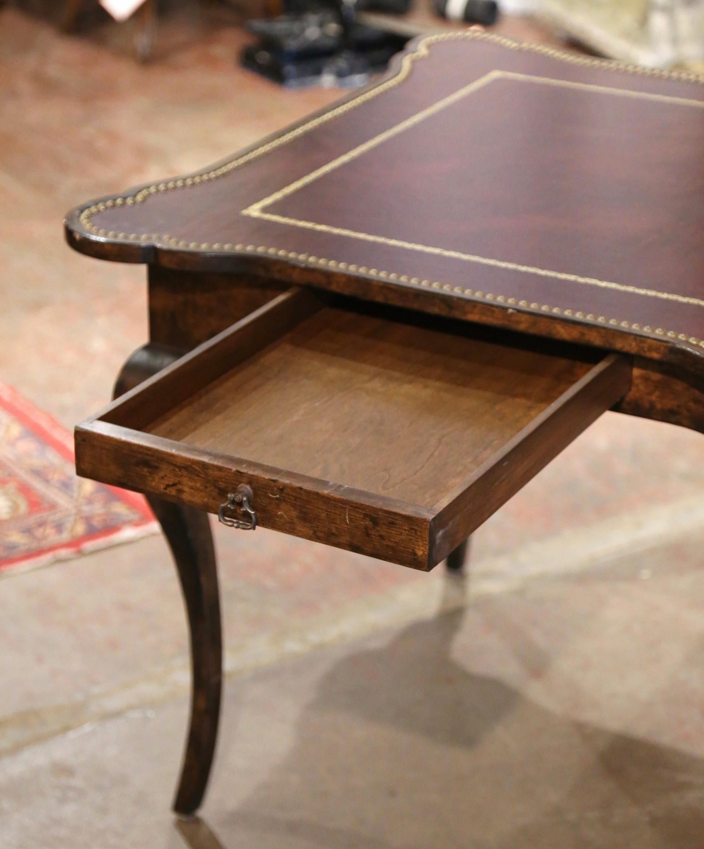 Vintage Minton Spidell Louis XV Style Leather Top Carved Walnut Game ...