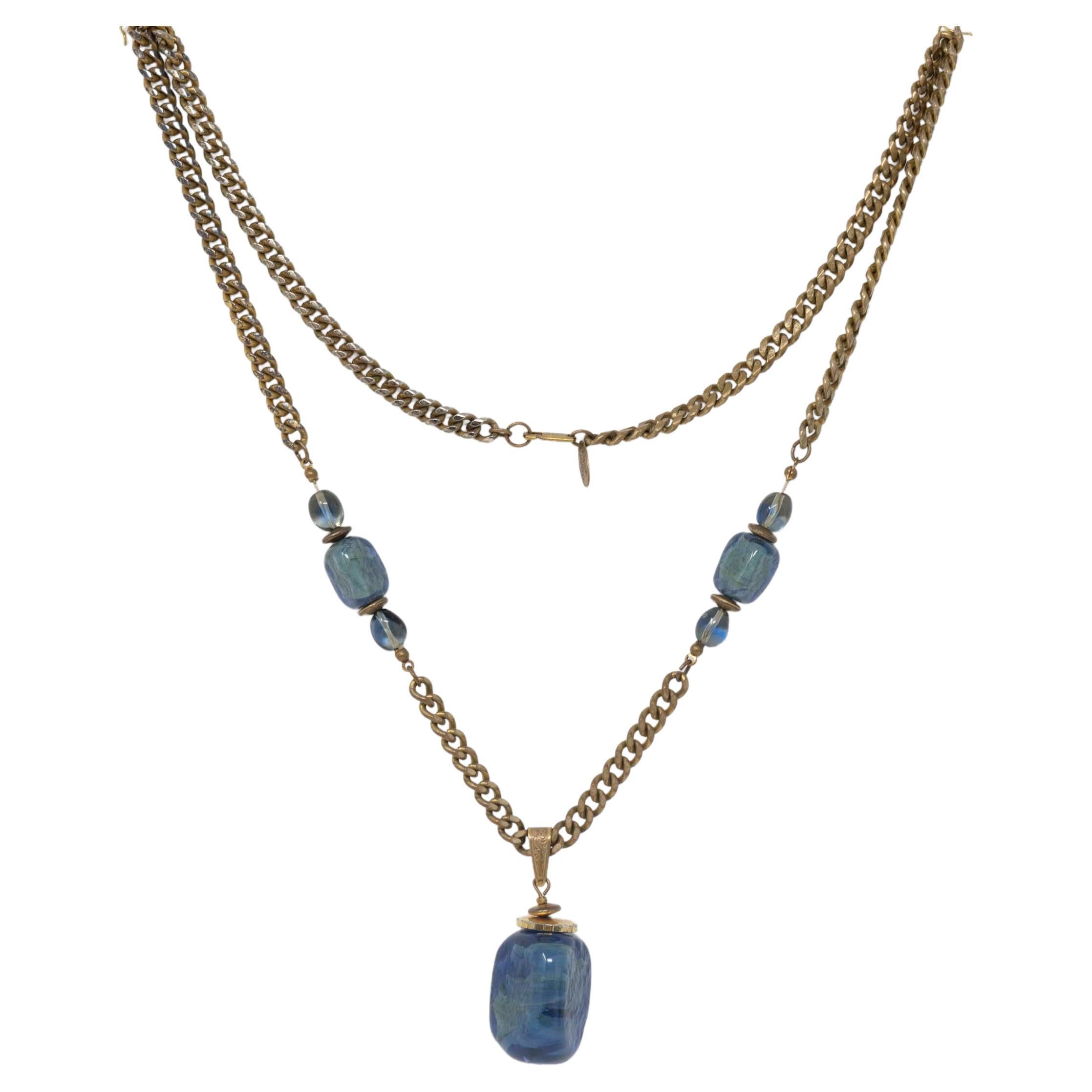 Vintage Signed Miriam Haskell 2-Strand Faux Pearl Necklace at 1stDibs