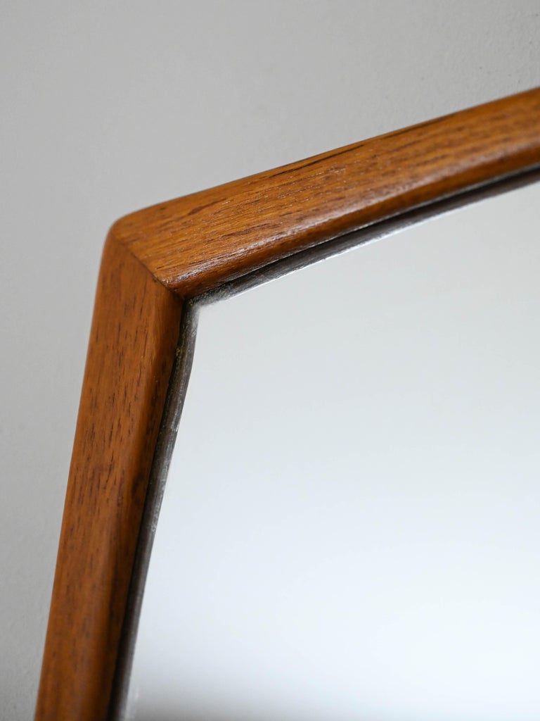 Vintage Mirror with Teak Frame For Sale at 1stDibs