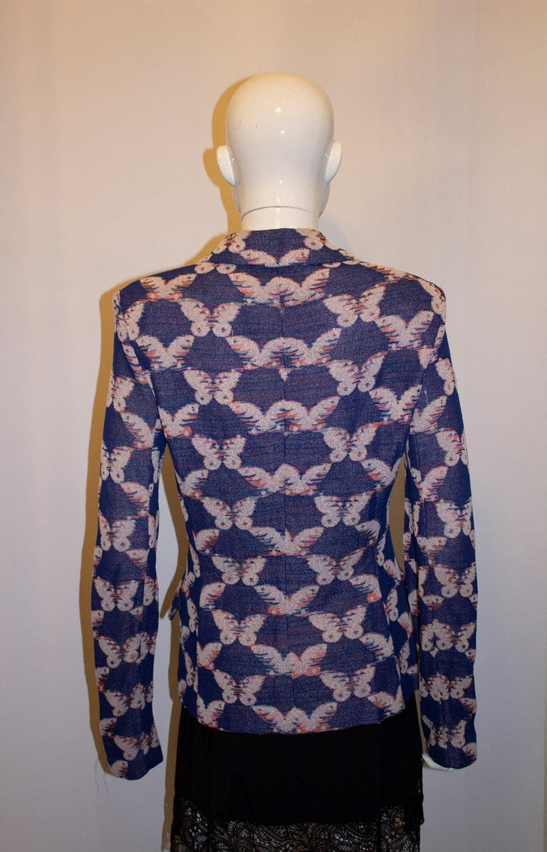 Vintage Missoni Jacket in Butterfly Print For Sale at 1stDibs