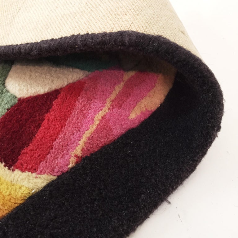 Vintage Missoni Square Flowers Rug Retro Carpet Floor Bedroom ...