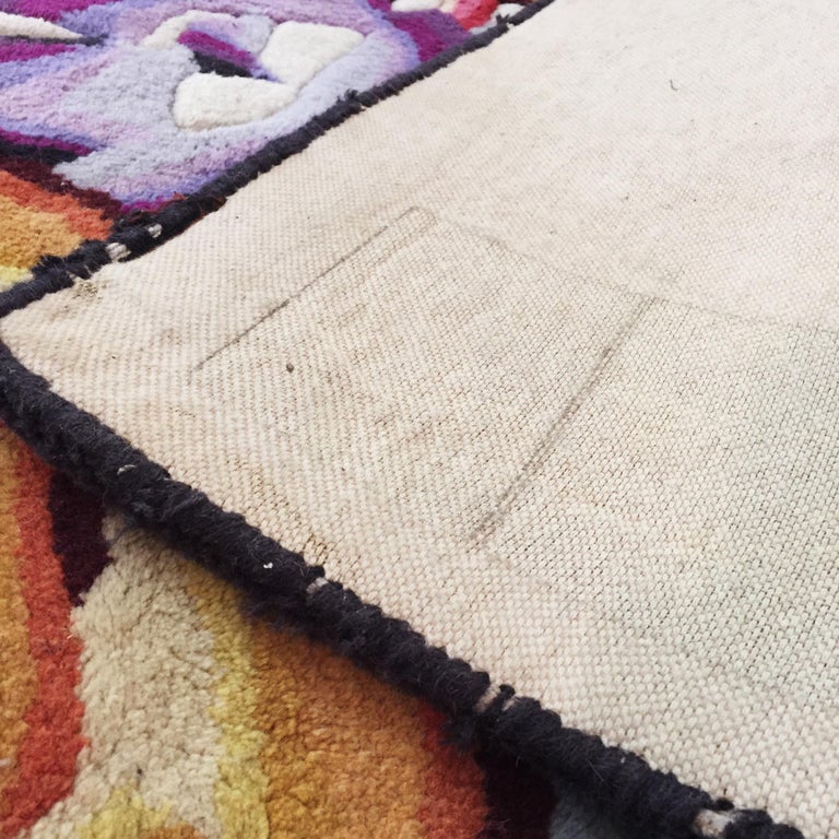 Vintage Missoni Square Flowers Rug Retro Carpet Floor Bedroom ...