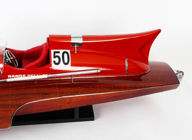 Vintage Model of a Ferrari Arno XI Hydroplane 1954, 20th Century at 1stDibs