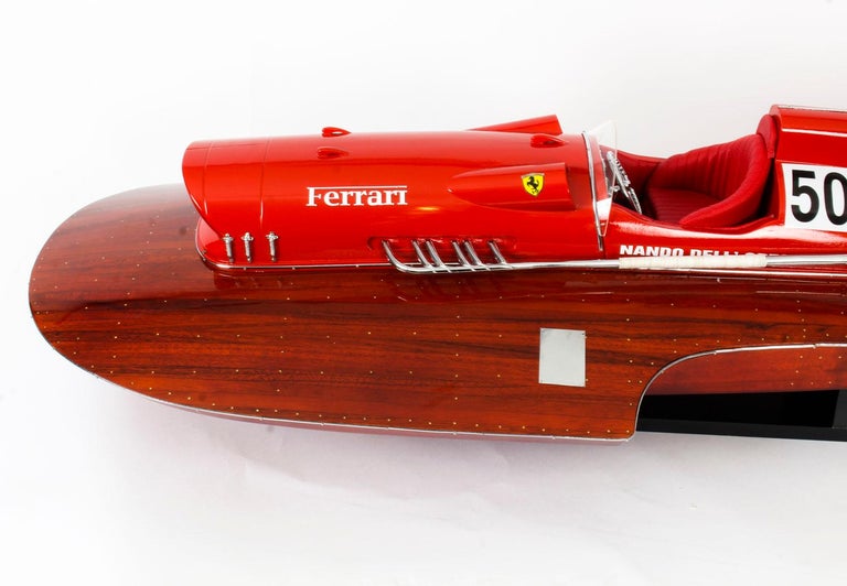 Vintage Model of a Ferrari Arno XI Hydroplane 1954, 20th Century at 1stDibs