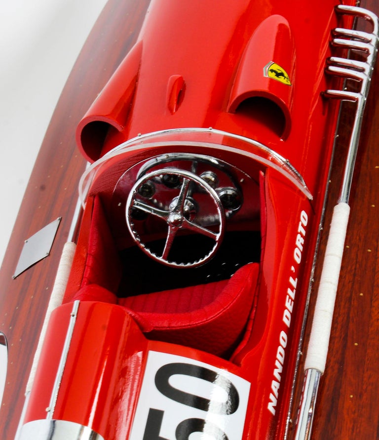 Vintage Model of a Ferrari Arno XI Hydroplane 1954, 20th Century at 1stDibs