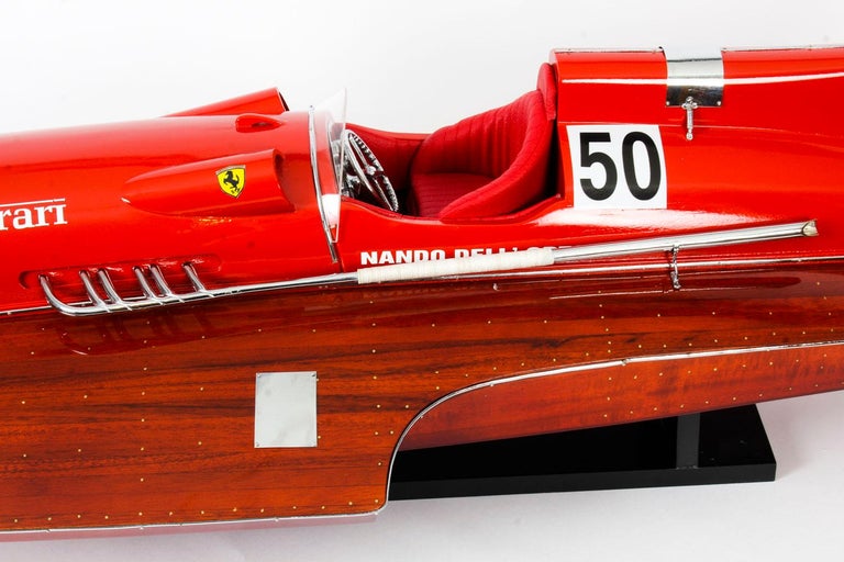 Vintage Model of a Ferrari Arno XI Hydroplane 1954, 20th Century at 1stDibs