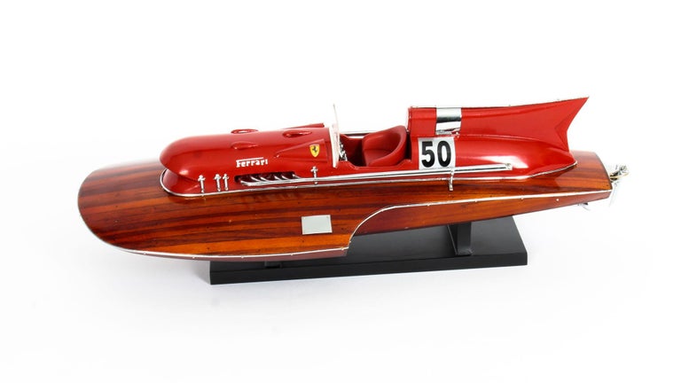 Vintage Model of a Ferrari Hydroplane 1954 at 1stDibs