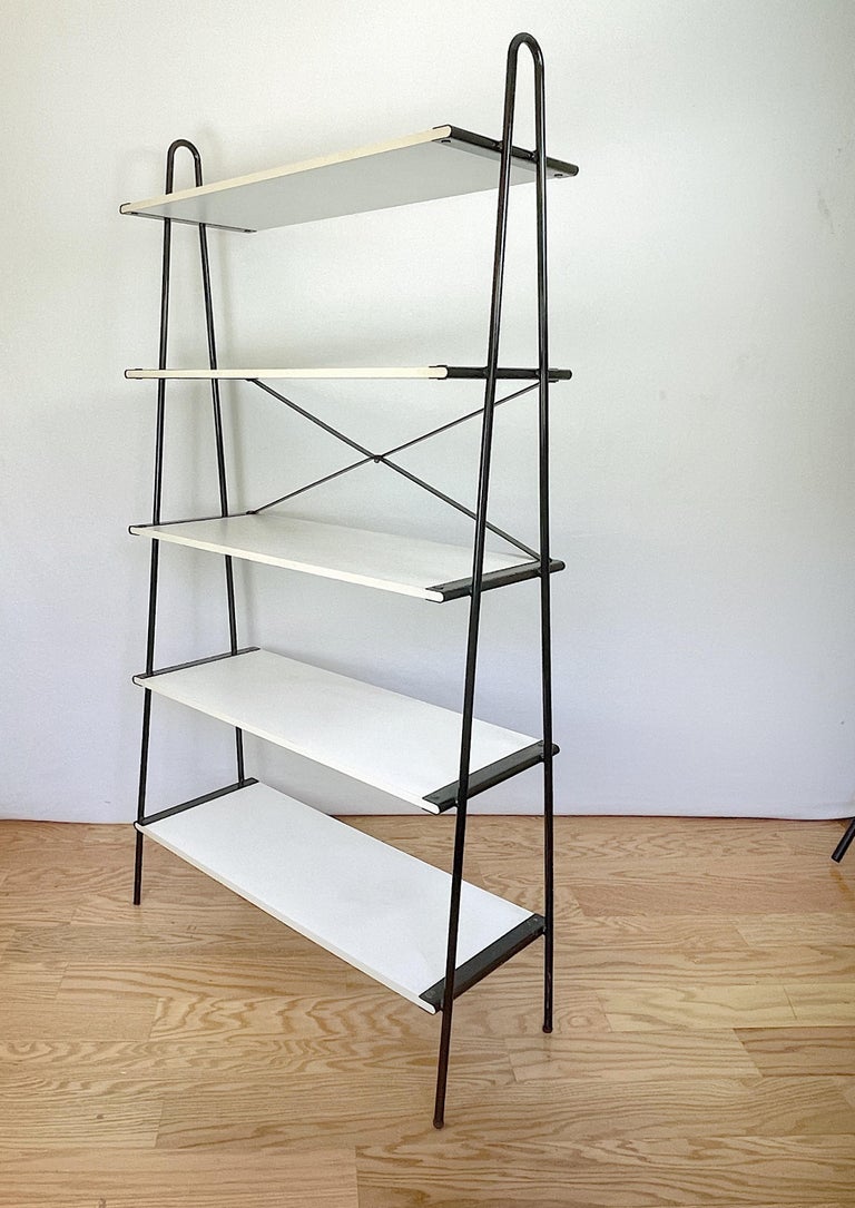 Italian Post-Modern Architectural Bookcase, Ladder Shelving Unit ...