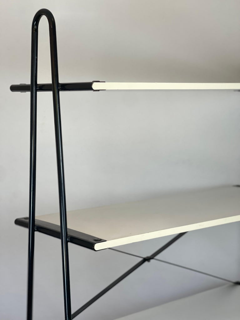 Italian Post-Modern Architectural Bookcase, Ladder Shelving Unit ...