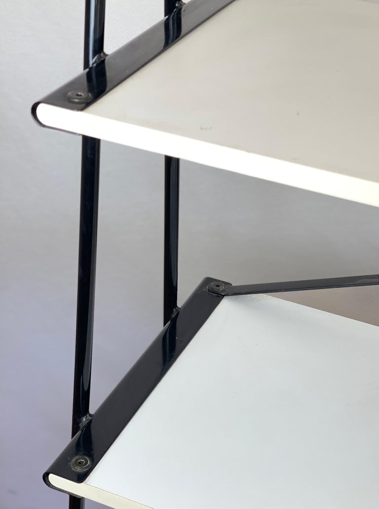 Italian Post-Modern Architectural Bookcase, Ladder Shelving Unit ...