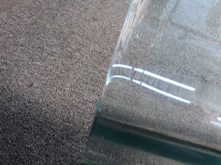 Vintage Modern Calligaris Glass Coffee Table For Sale at 1stDibs