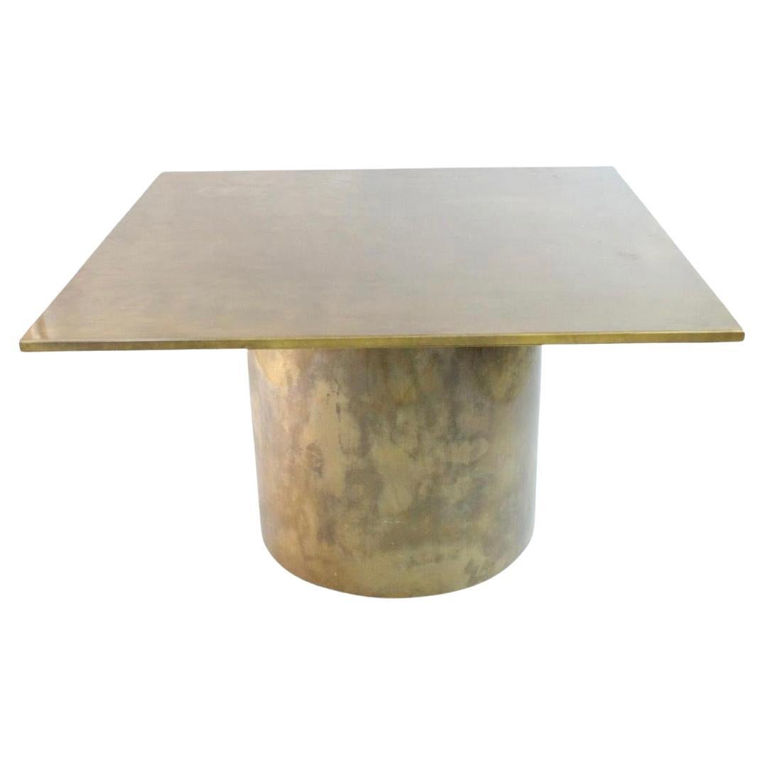 Vintage Solid Brass Rams Head Dining Table at 1stDibs