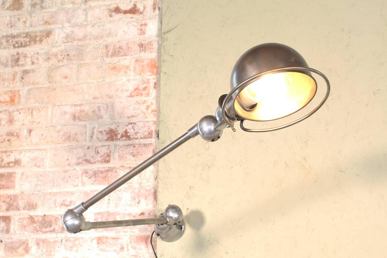 Vintage Modern Industrial "Jielde" Metal, Steel Task Light, Lamp Wall Sconce at 1stDibs